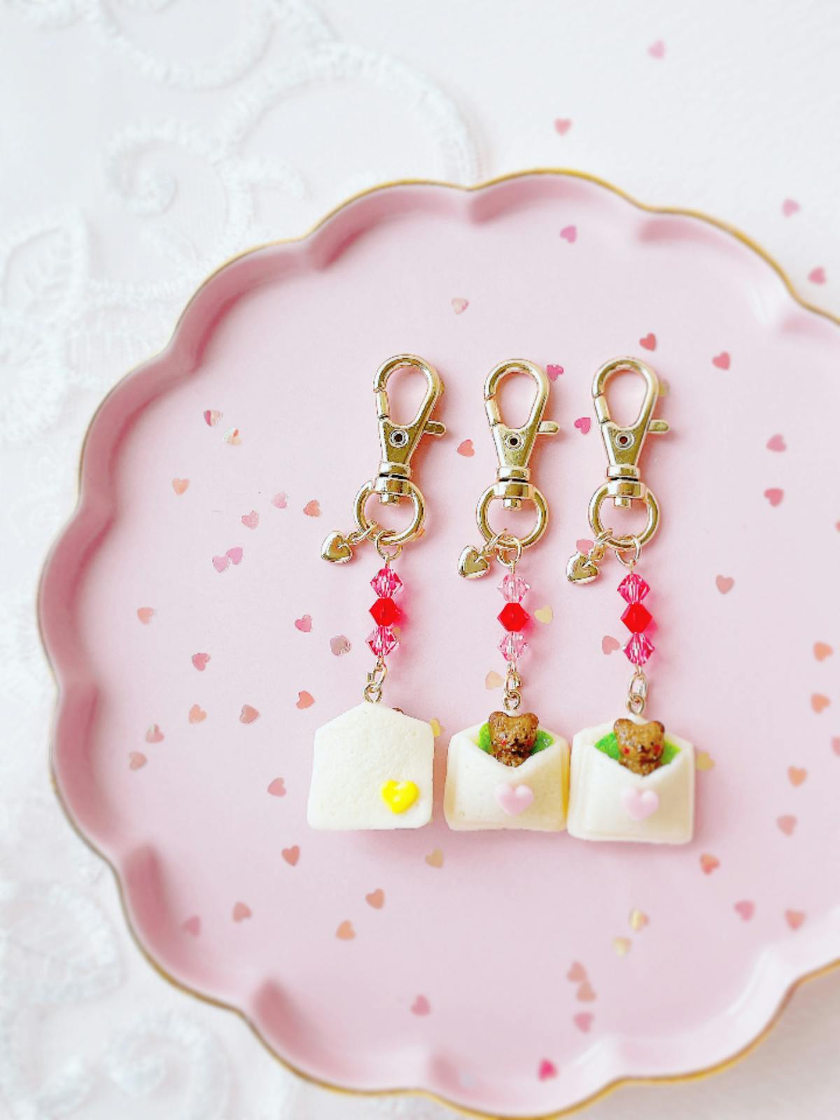 お手紙キーホルダー | ミニチュアフードコレクション